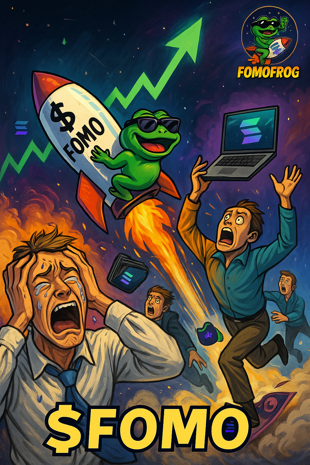 FomoFrog - Premium Solana Meme Coin | $FOMO Token Live Trading Dashboard